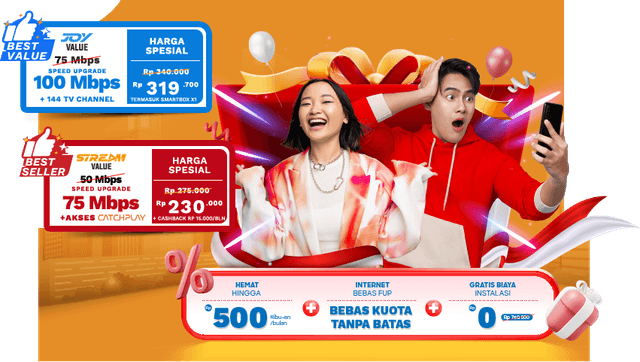 Paket Internet Unlimited dan TV Kabel Termurah